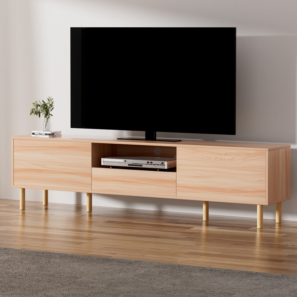 Modern Lowline Entertainment Unit TV Stand 180cm - Pine – Homecoze