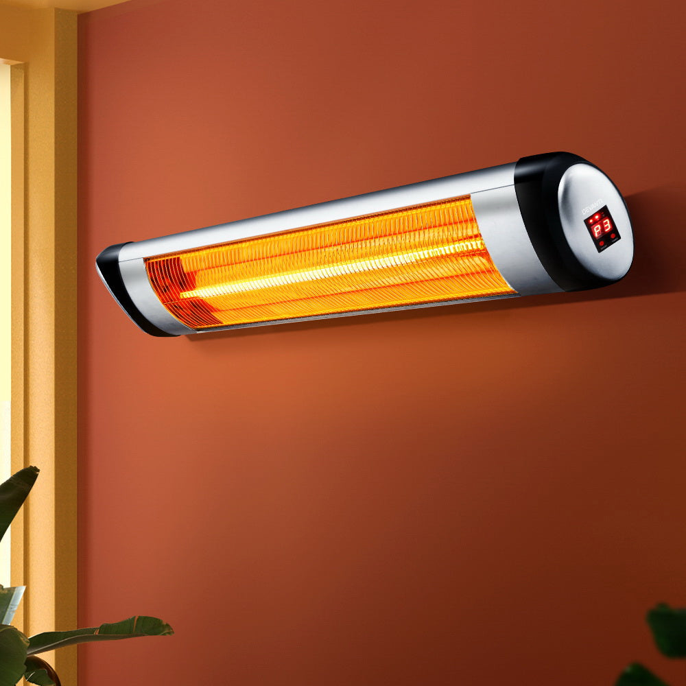 Electric Halogen Heater Bar for Indoors & Outdoors Use - 500W/1000W/15 ...