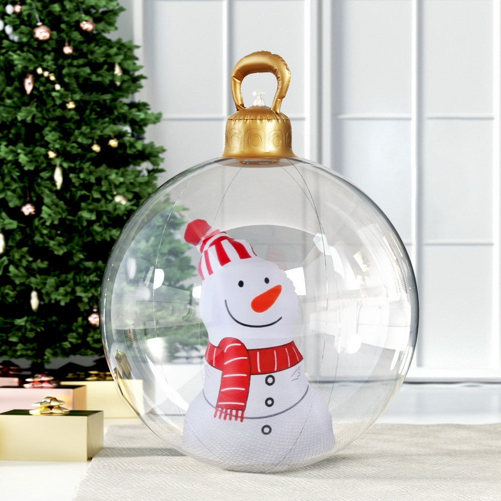60cm Inflatable Snowman Christmas Bauble Decoration – Homecoze