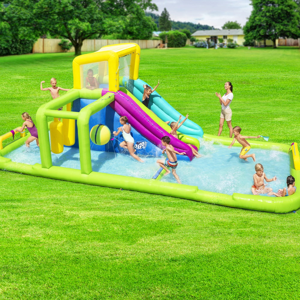 7.1m x 3.1m Giant Inflatable Water Park Splash Course with Slide - 238 ...
