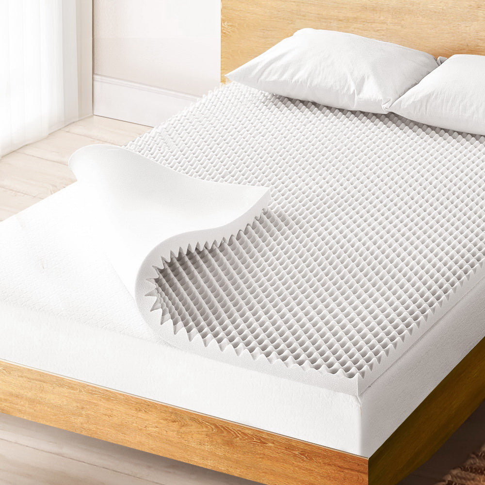 Giselle Bedding Memory Foam Mattress Topper Egg Crate 5cm Queen – Homecoze